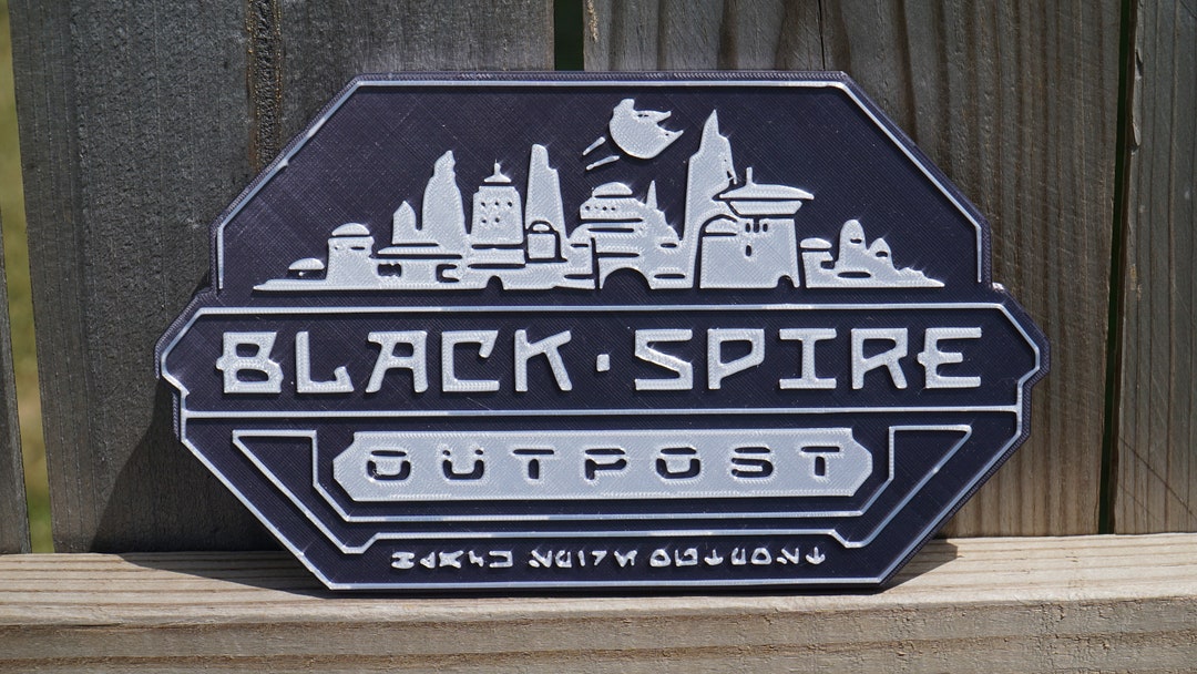 Black Spire Outpost Sign - Etsy