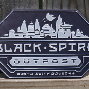 Black Spire Outpost Sign - Etsy