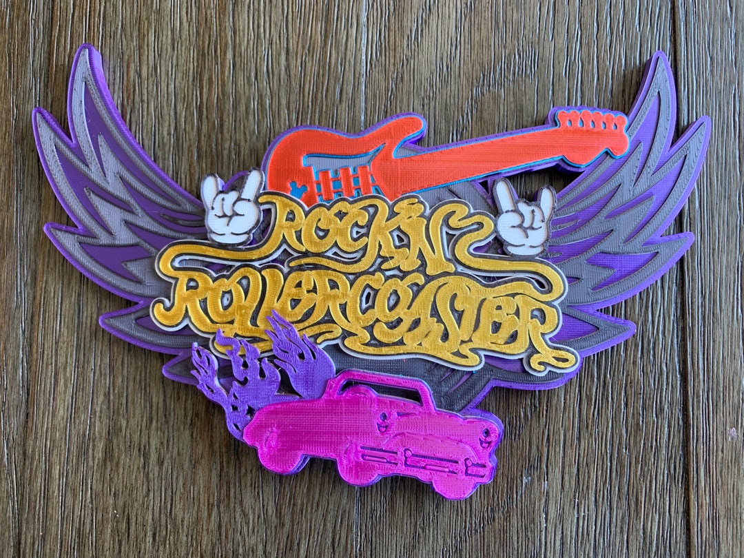 Rock ‘n’ Roller Coaster Inspired Sign - Etsy