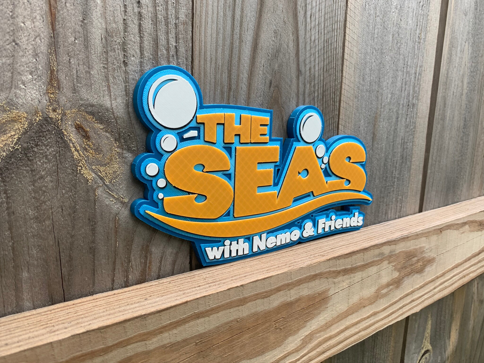 The Seas With Nemo and Friends Sign - Etsy