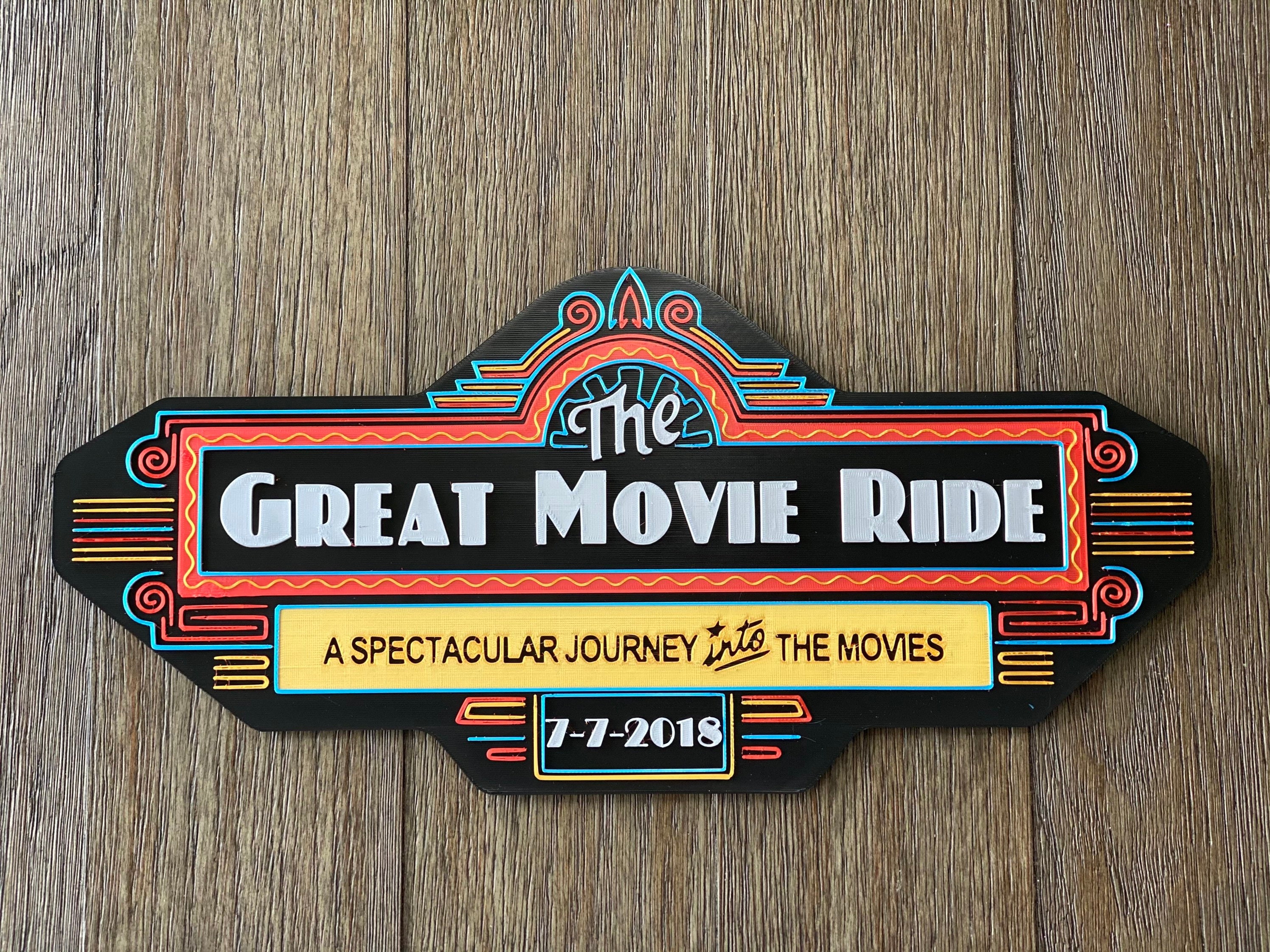 The Great Movie Ride Sign customizable - Etsy UK