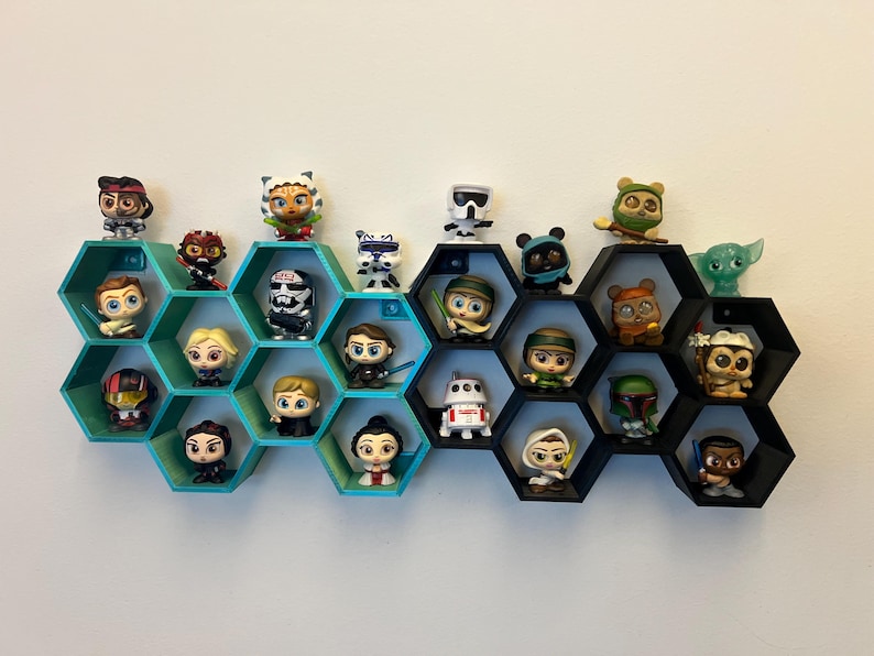 Hexagon Wall/counter Display, Minifig, Doorables - Etsy