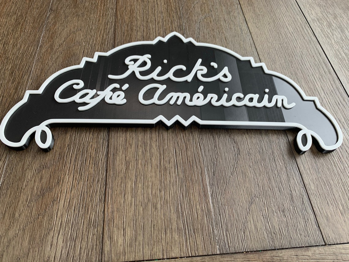 Rick's Cafe Americain Inspired Sign | Etsy