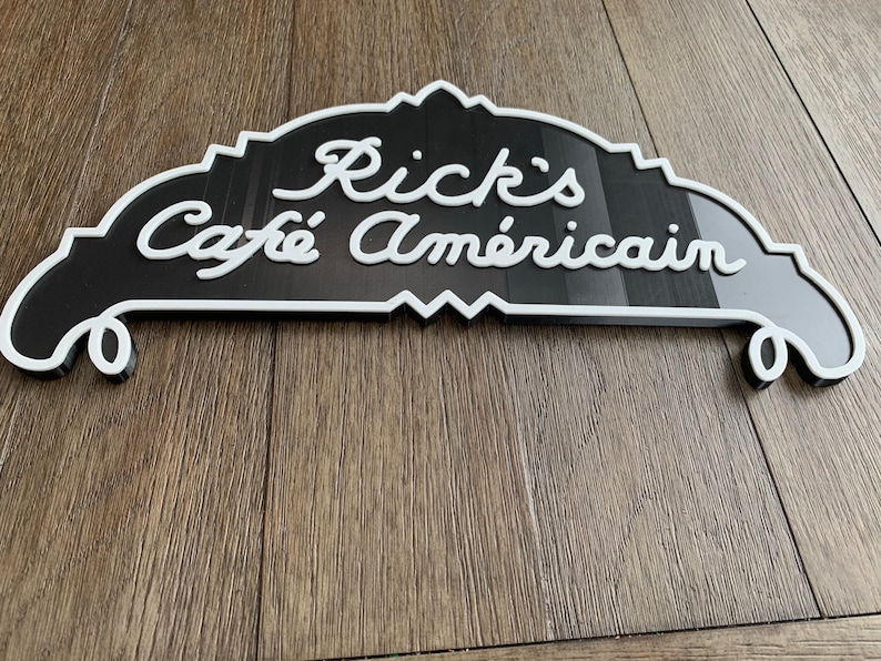 Rick's Cafe Americain Inspired Sign *customizable* - Etsy
