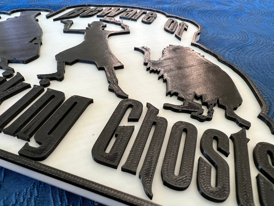 Hitchhiking Ghost Sign *glows in the Dark* - Etsy