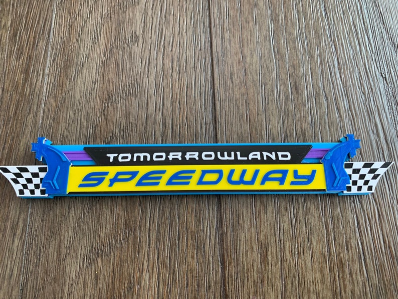 Tomorrowland Speedway Inspired Sign - Etsy