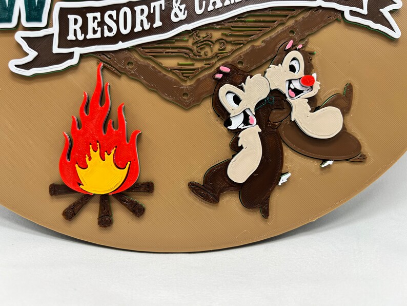 Fort Wilderness FT. Chip & Dale Sign personalize - Etsy