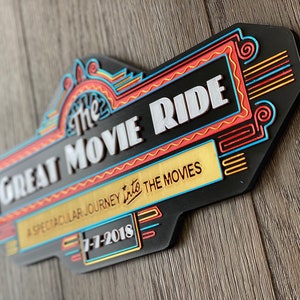 The Great Movie Ride Sign *customizable* - Etsy