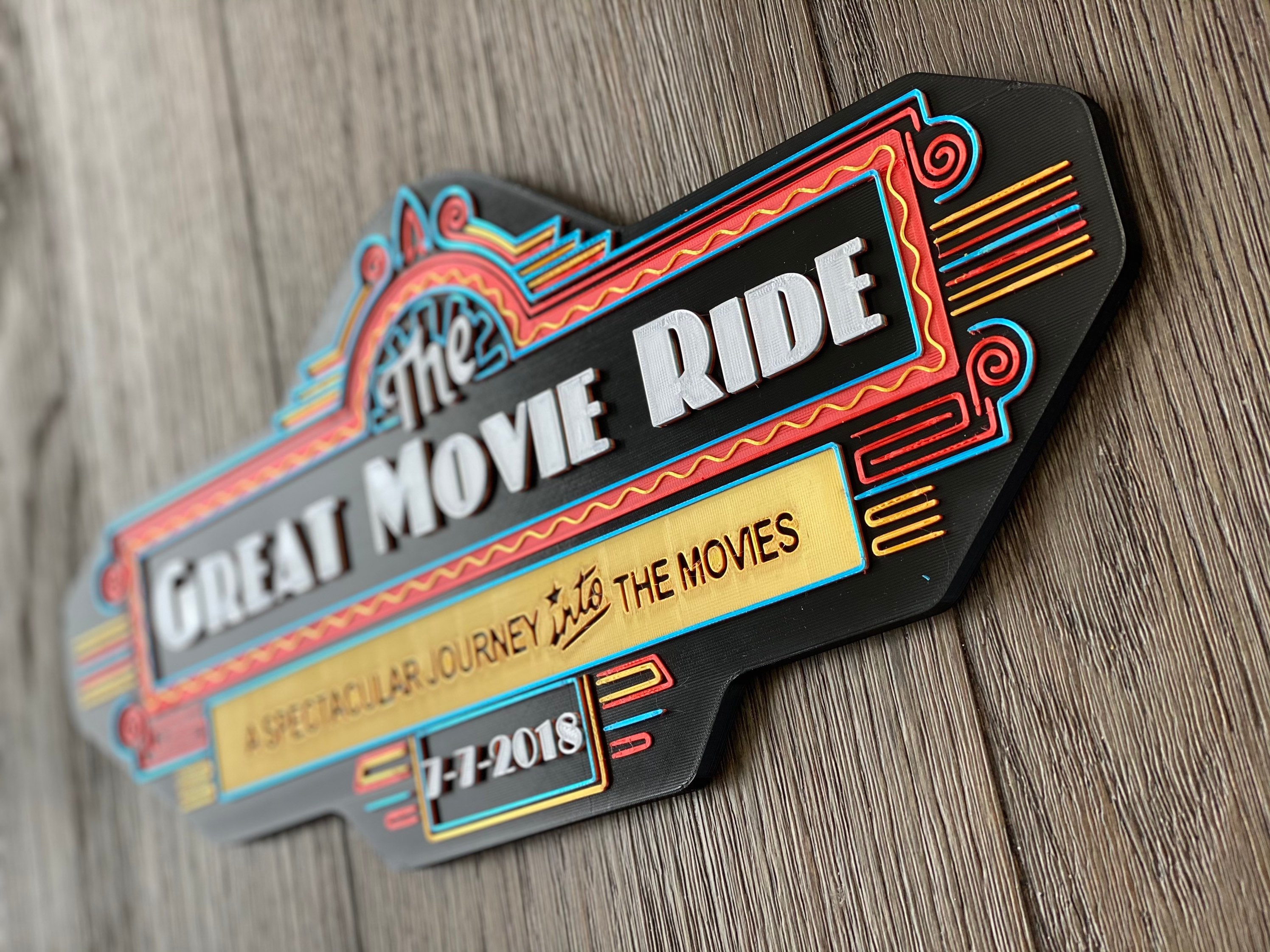 The Great Movie Ride Sign Customizable | Etsy