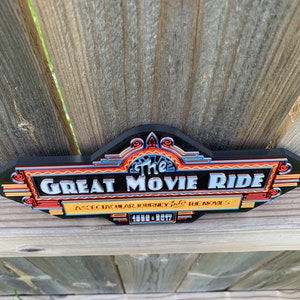 The Great Movie Ride Sign *customizable* - Etsy