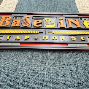 Baseline Tap House Inspired Sign - Etsy