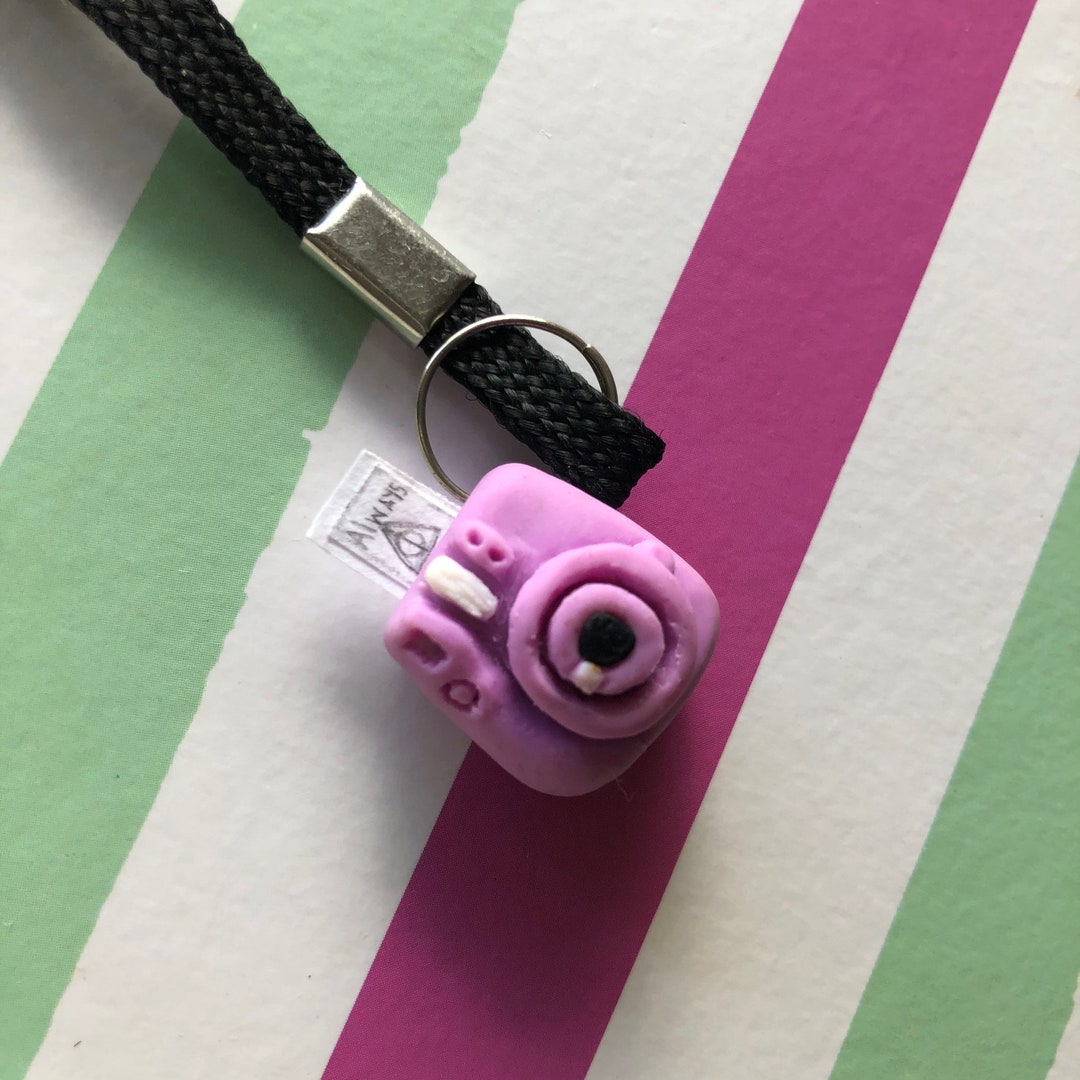 Instax Mini 9 Camera Keychain Charm Purple handmade From Polymer Clay ...