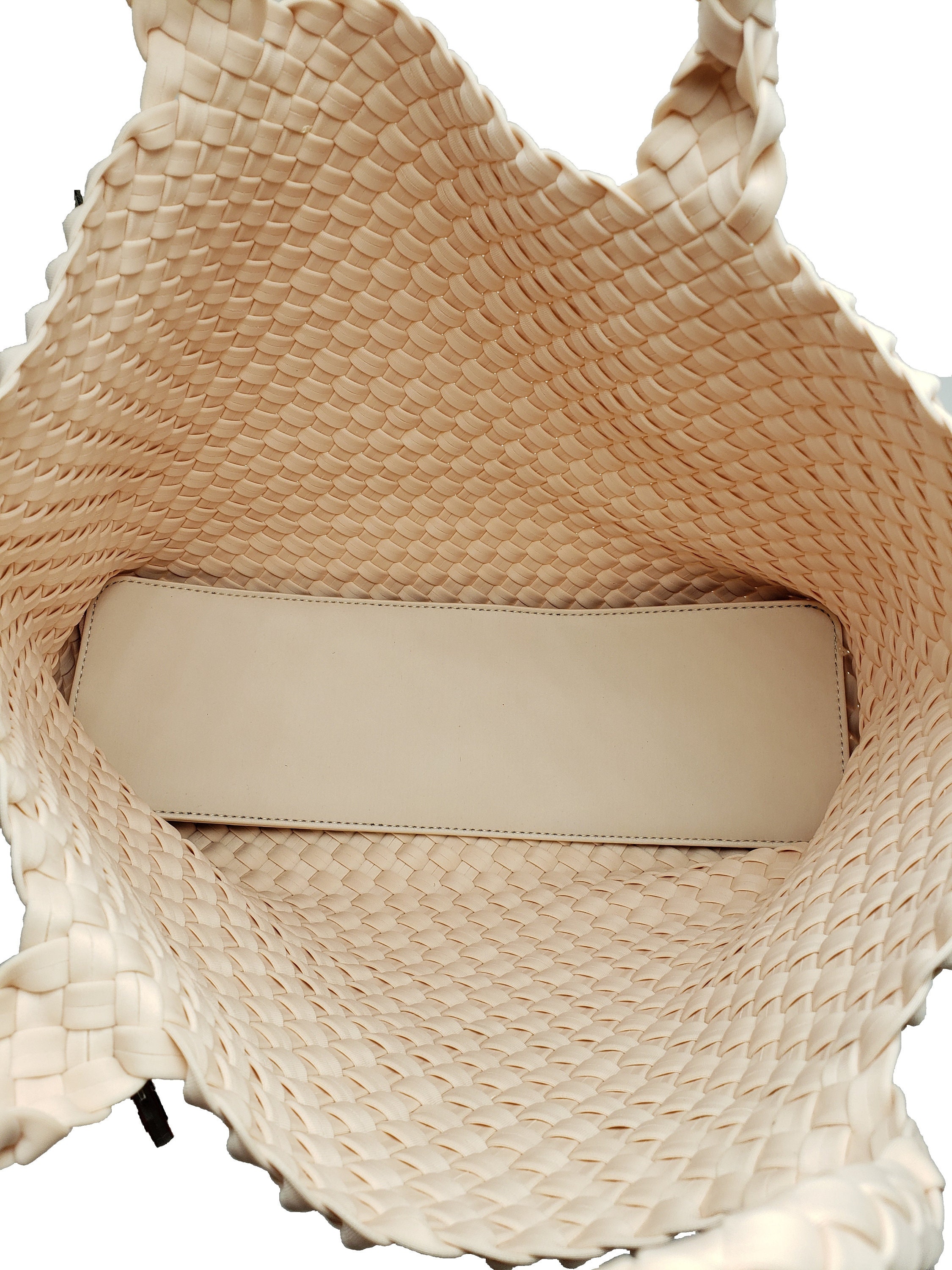 Handwoven Neoprene Large Tote Bag With Pouch pink 101 Bag Co. - Etsy