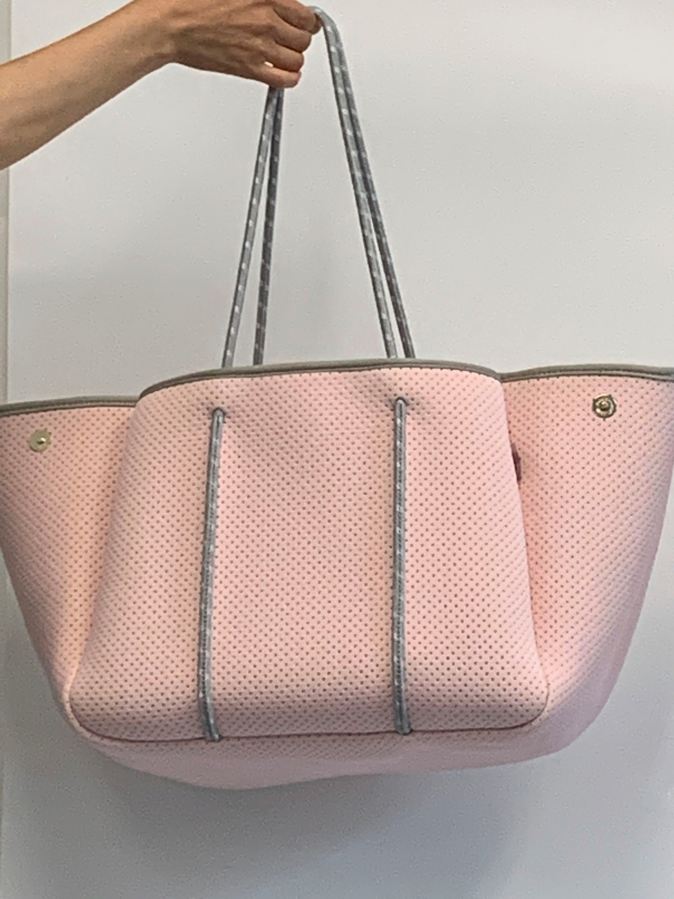 Neoprene Tote Bag With Matching Pouch Pink - Etsy