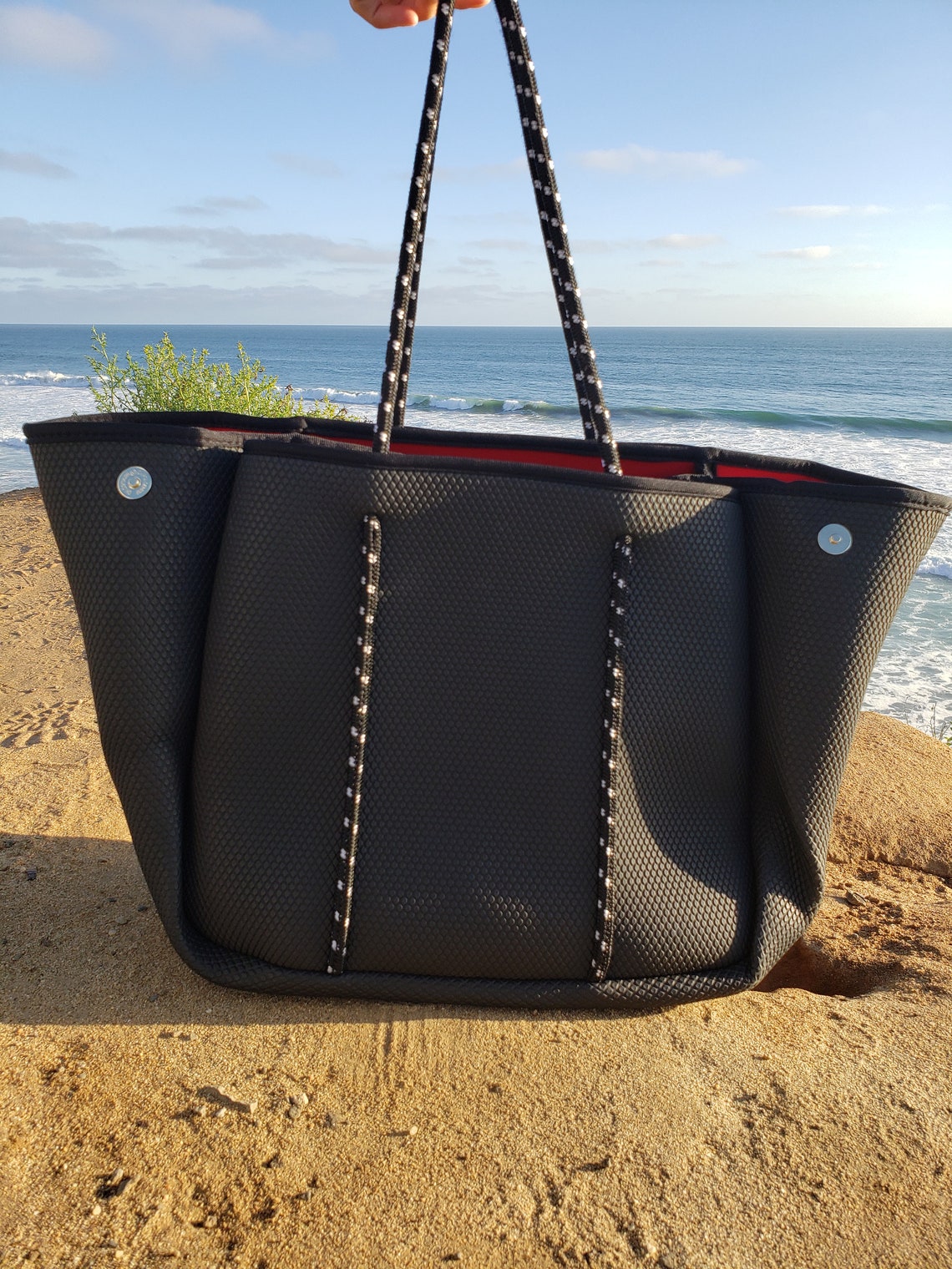 Neoprene Tote Bag With Matching Pouch - Etsy