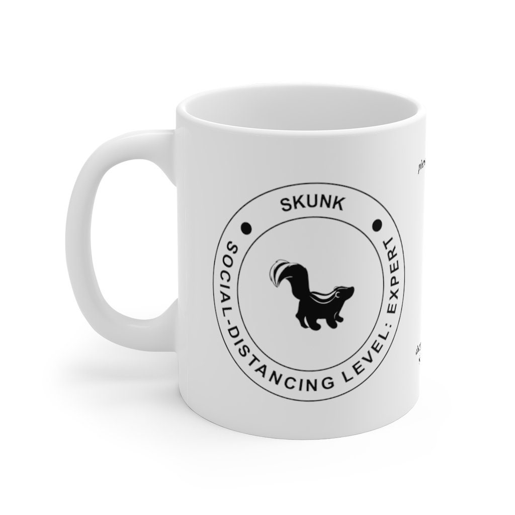 Social Distancing | Skunk Mug | Skunk | Funny Mug | Gift | Social ...