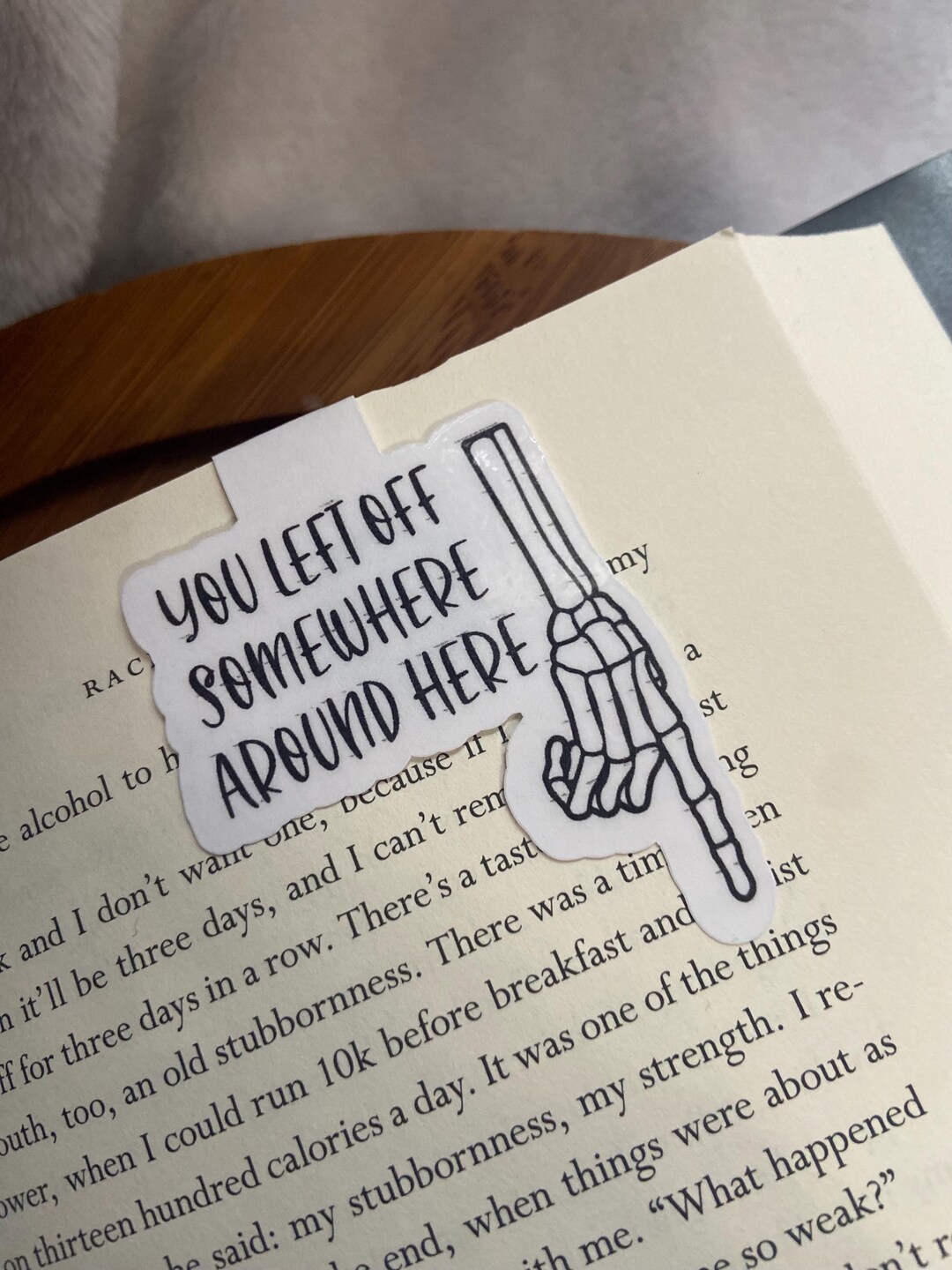 Skeleton Hand Magnetic Bookmark – Reader Gift - Etsy