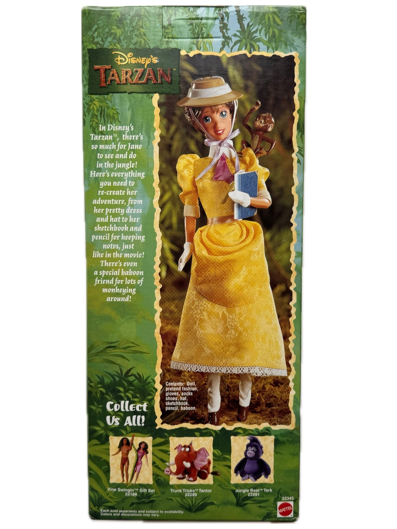 Disneys Tarzan Jane Doll By Mattel Vintage 1999 New In Box Etsy