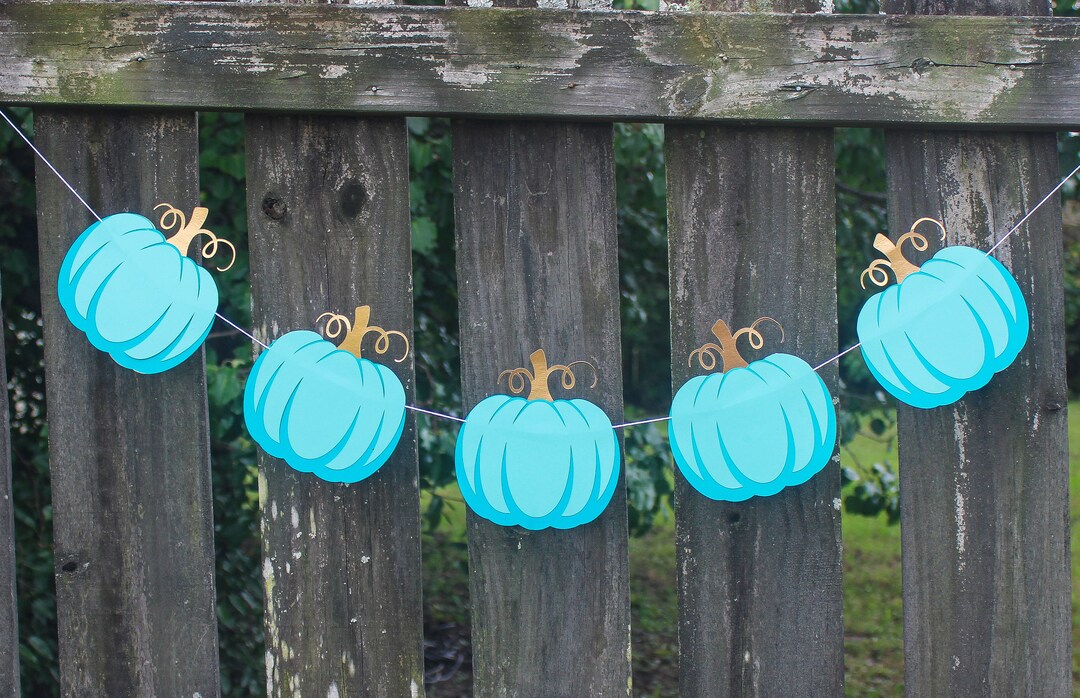 Teal Pumpkin Banner - Etsy