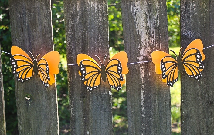 3D Monarch Butterfly Party Banner - Etsy