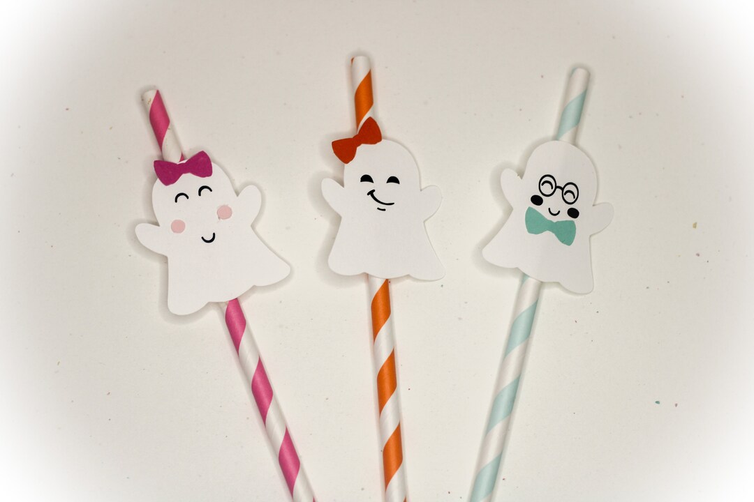 Cute Ghost Paper Straws - Etsy