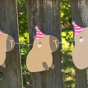 Kawaii Capybara Party Banner - Etsy