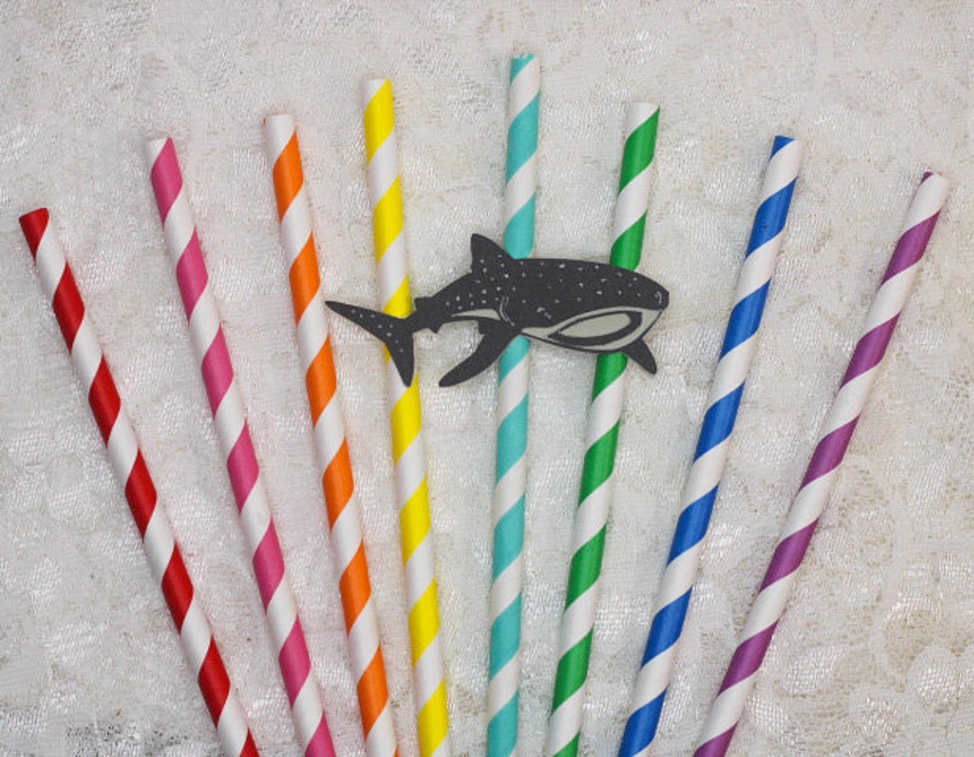 Whale Shark Party Straws - Etsy