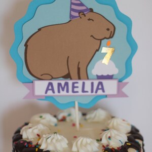 Capybara Party Kit With Caketopper - Etsy