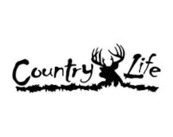 Country Life Decal | Etsy