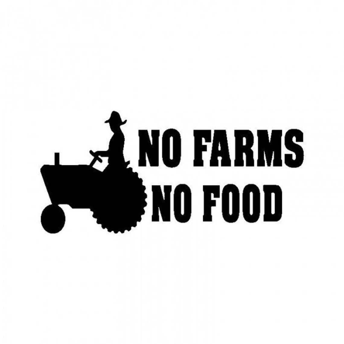 No Farms No Food Farm Life Decal Sticker for Your Car Truck - Etsy