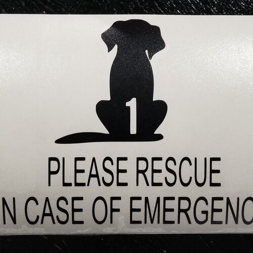 Emergency Pet Rescue Window Sticker Pets Inside Rescue Decal - Etsy