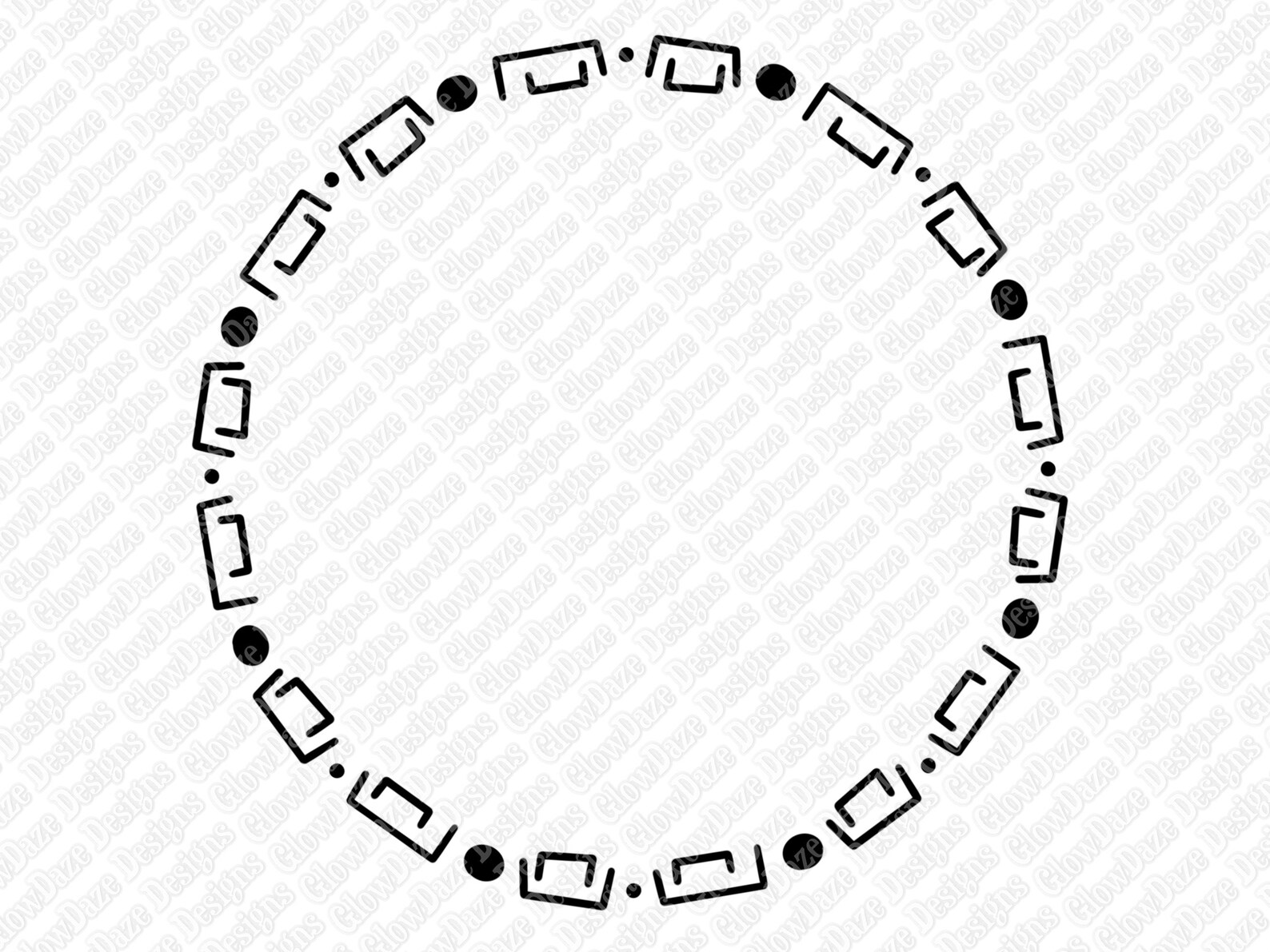 Geometric Frame SVG PNG Printable Clip Art Hand-drawn - Etsy