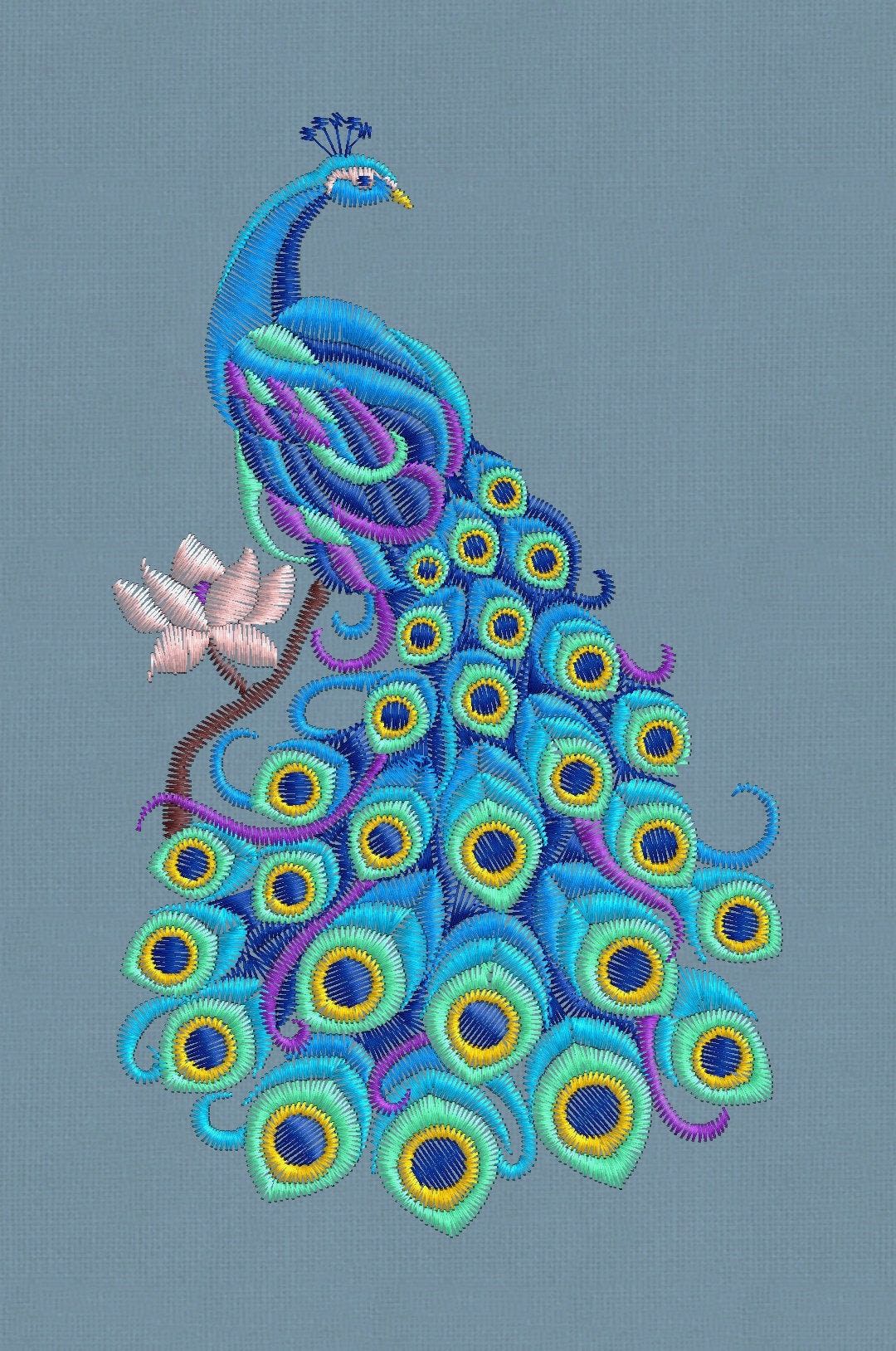 Peacock Embroidery Designs Pattern