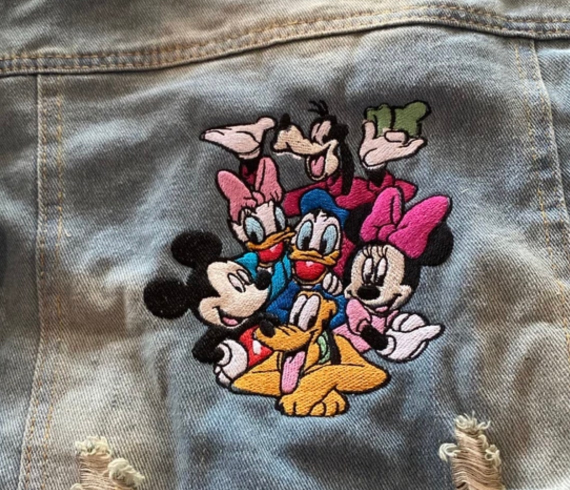 Embroidery Design Mickey Minnie Mouse Friends Pes Hus Jef 3 Sizes - Etsy