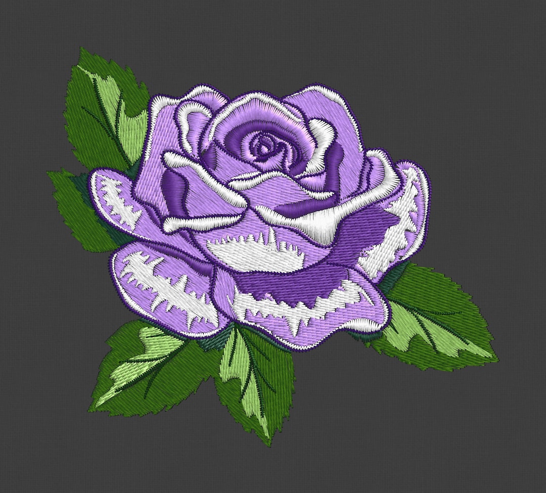 Embroidery Design Rose Flower Pes Hus Jef 4x4 3x3 - Etsy