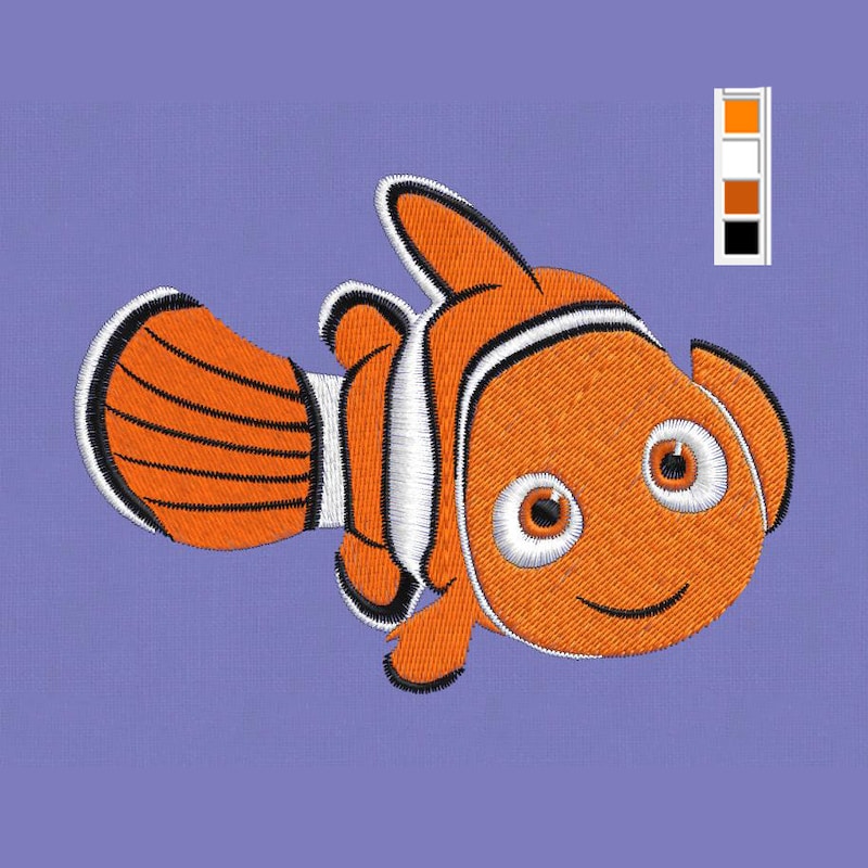 Nemo and Dory Embroidery - Etsy