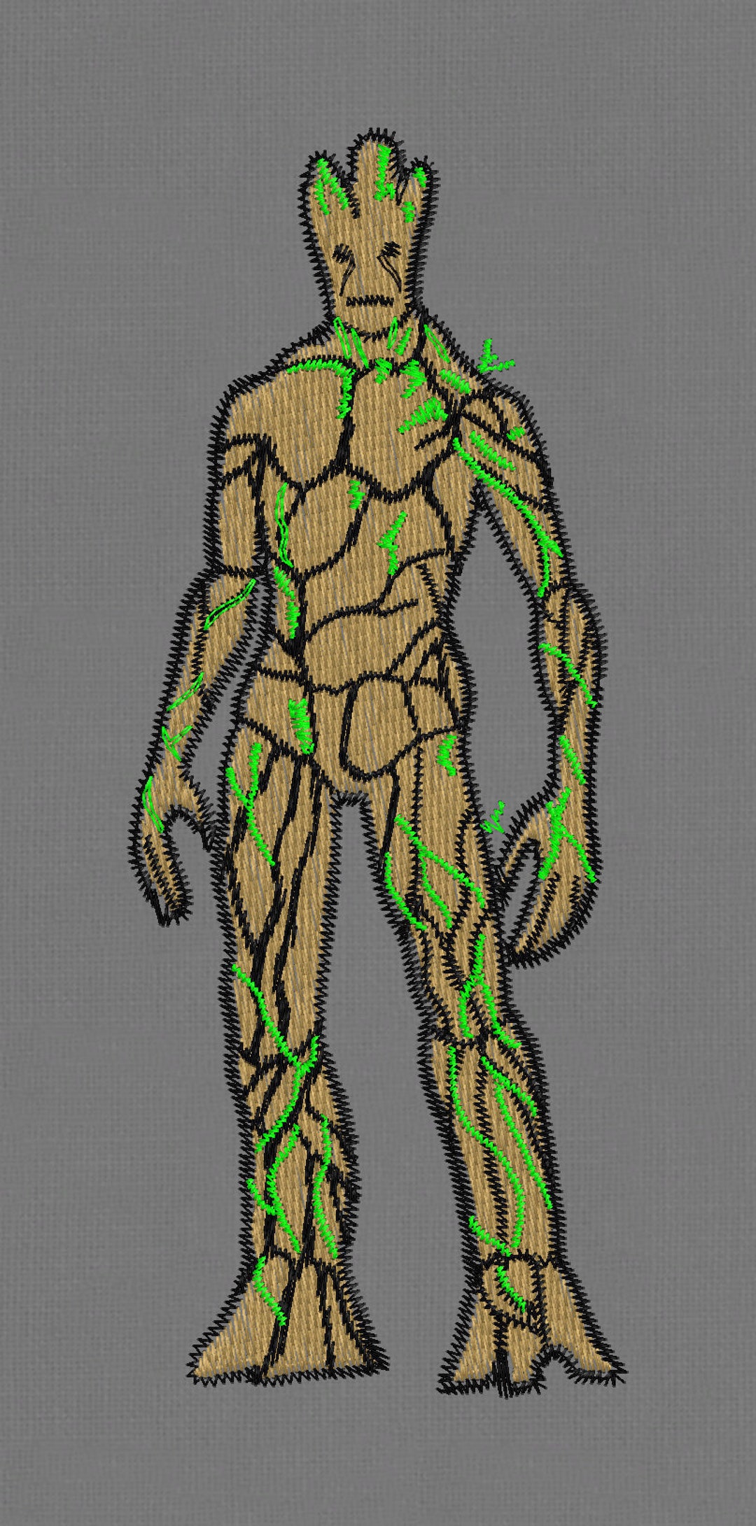 Embroidery Design Groot Superhero 4x4 Pes - Etsy