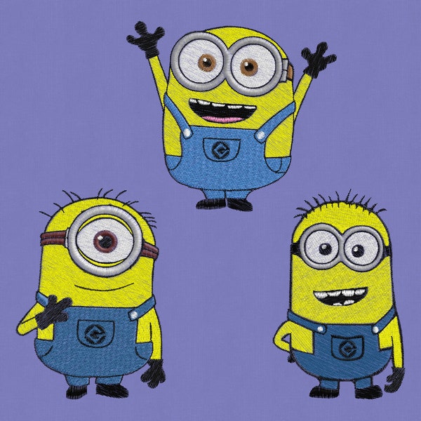Minion Embroidery Design - Etsy