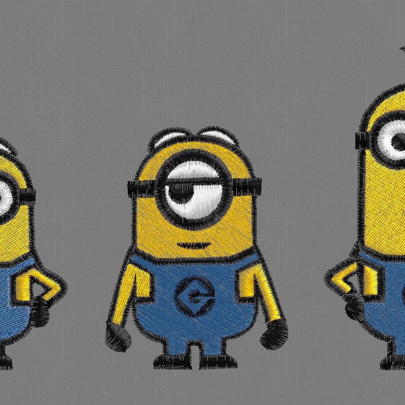 Minion Embroidery Design - Etsy