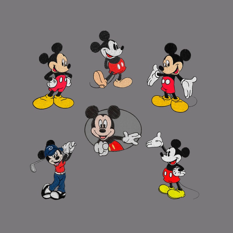 Mickey Embroidery Designs - Etsy