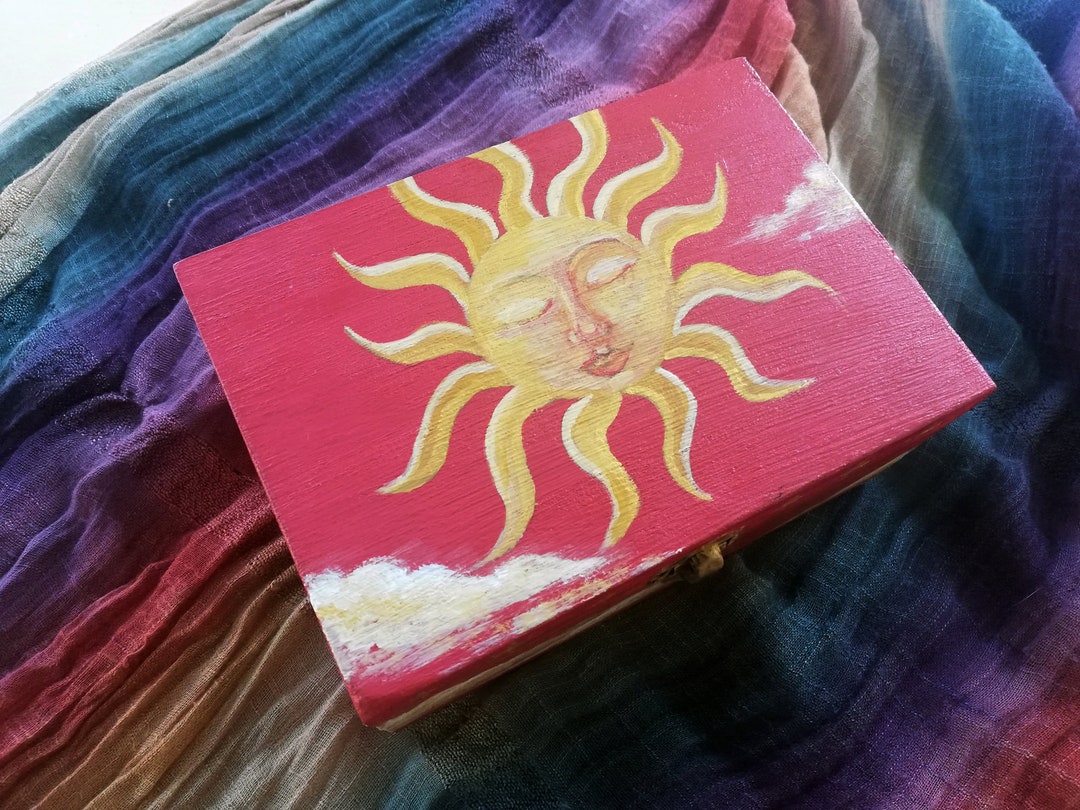 Sunset Box hand-painted - Etsy