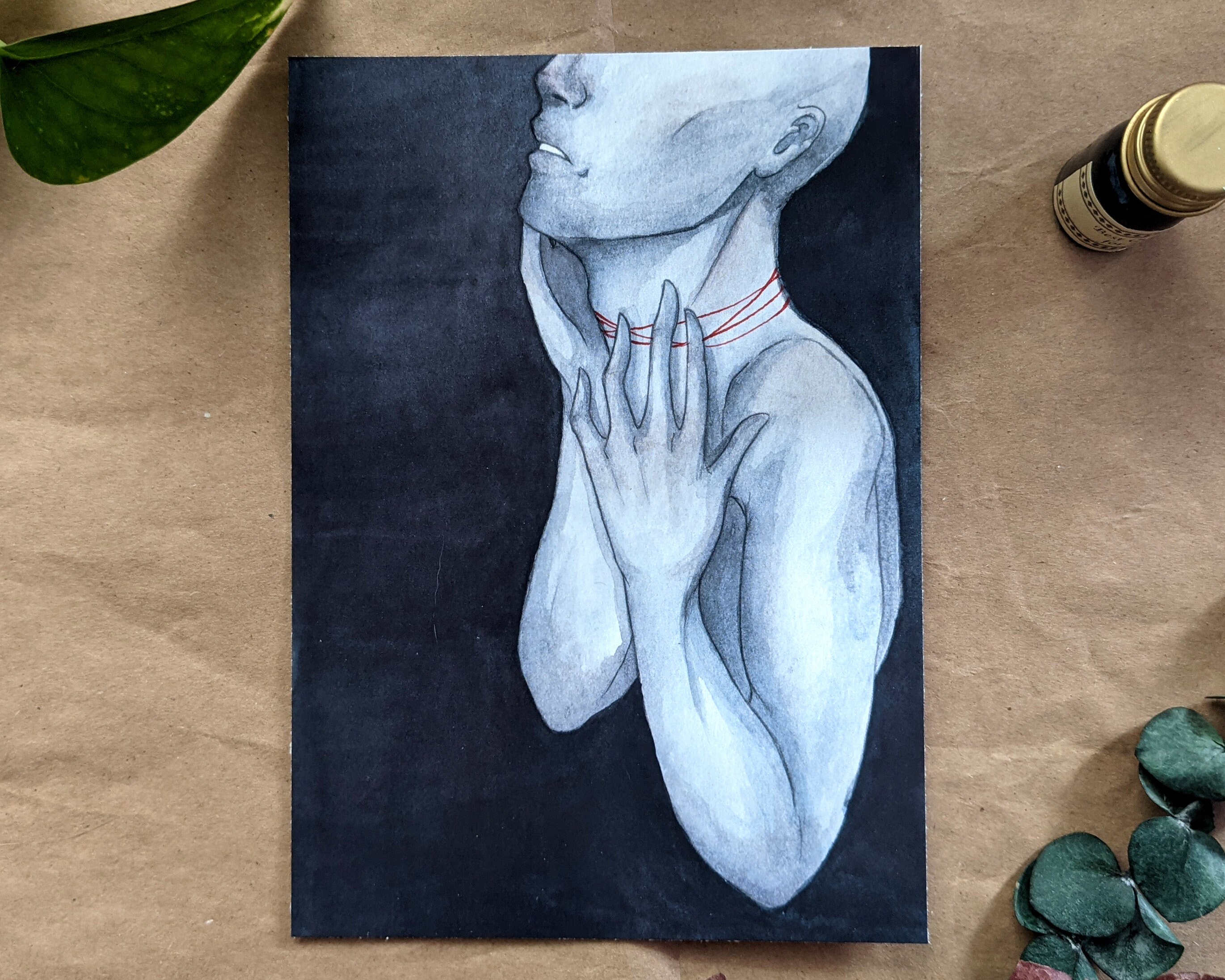 Suffocation 5 X 7 Matte Art Print Watercolor Painting - Etsy