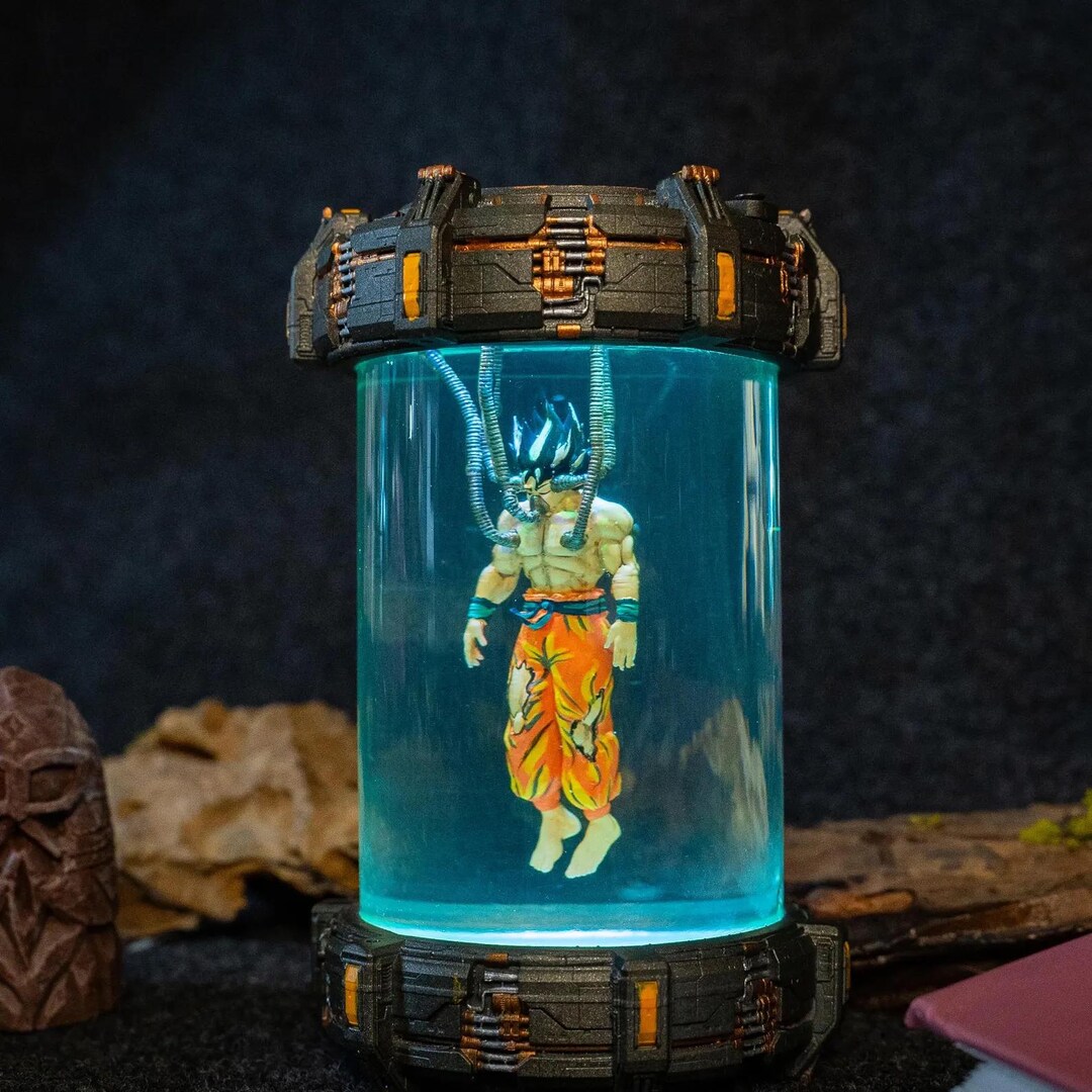 Hero Saiyan Super Healing Chamber Incubator Resin Lamp, LED Anime Night ...