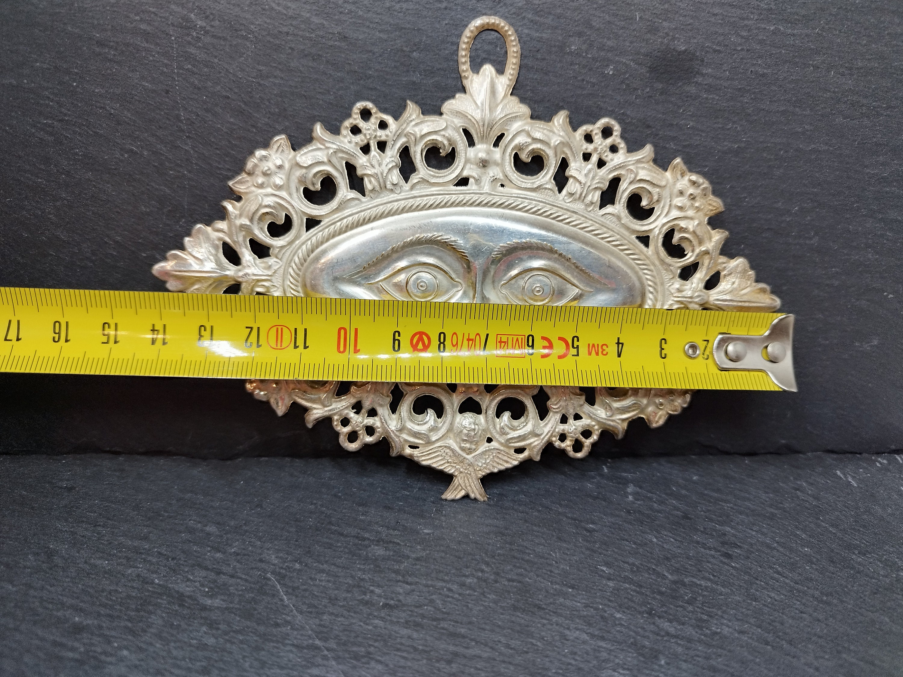 Eyes Ex Voto Grace Received Antique Silver Religious Collectible Rare ...