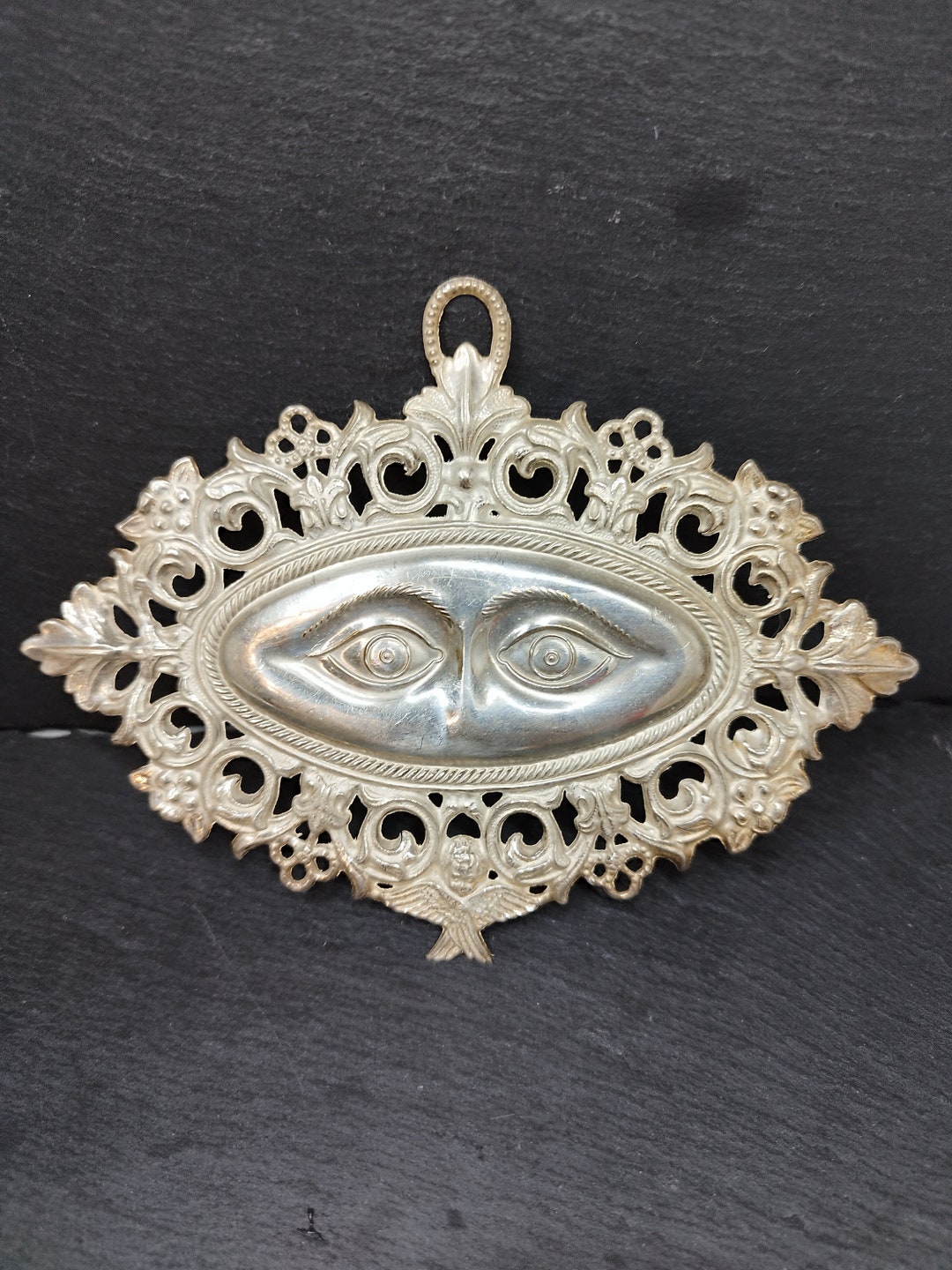 Eyes Ex Voto Grace Received Antique Silver Religious Collectible Rare ...