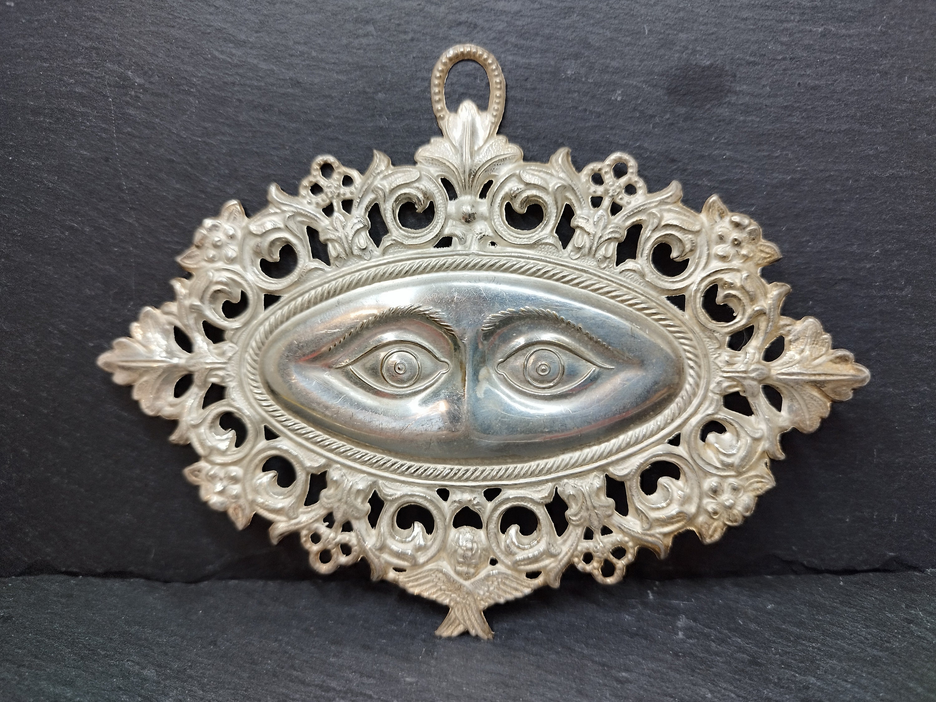 Eyes Ex Voto Grace Received Antique Silver Religious Collectible Rare ...