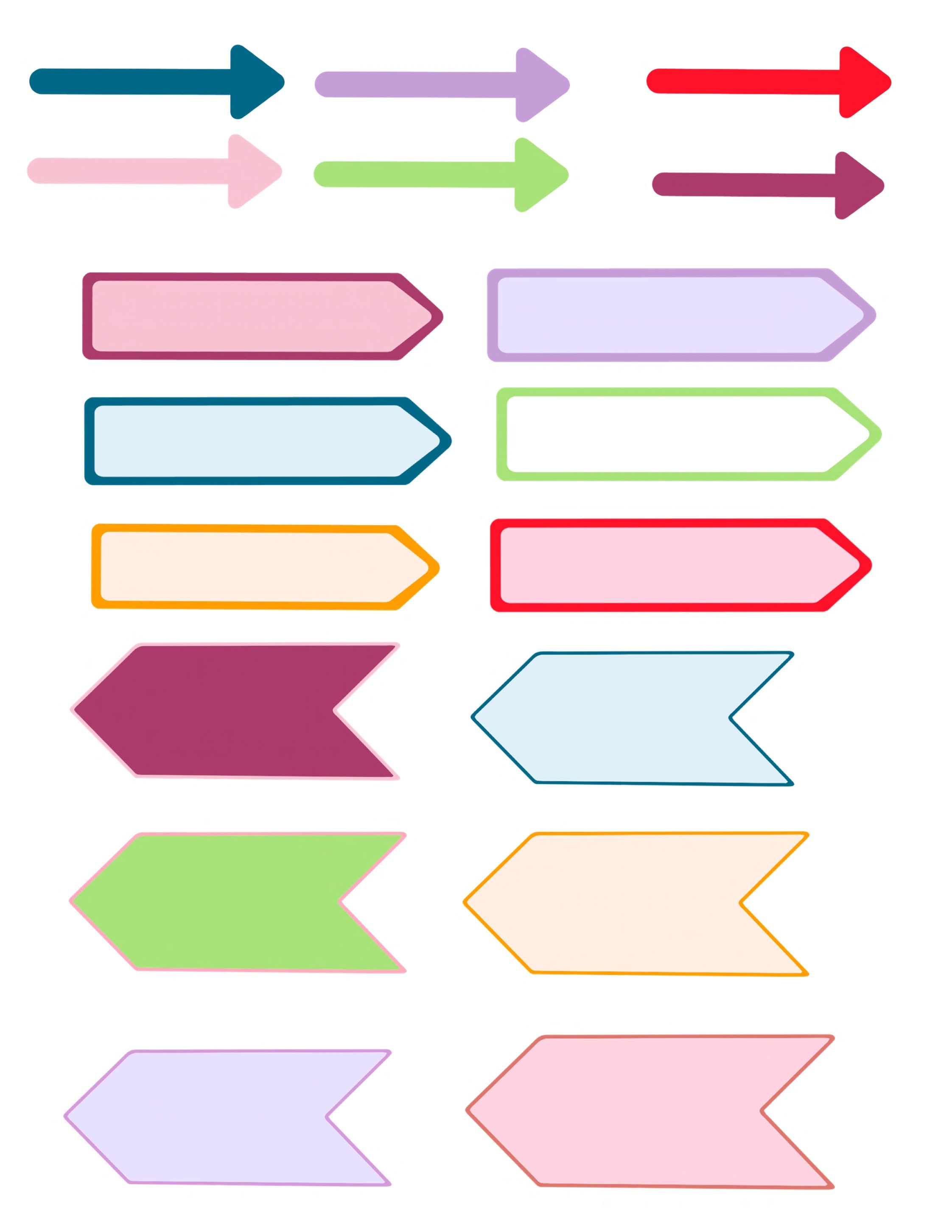 Digital Planner Stickers Clip Art Kawaii Ocean Animals Rainbow Cute Pre ...