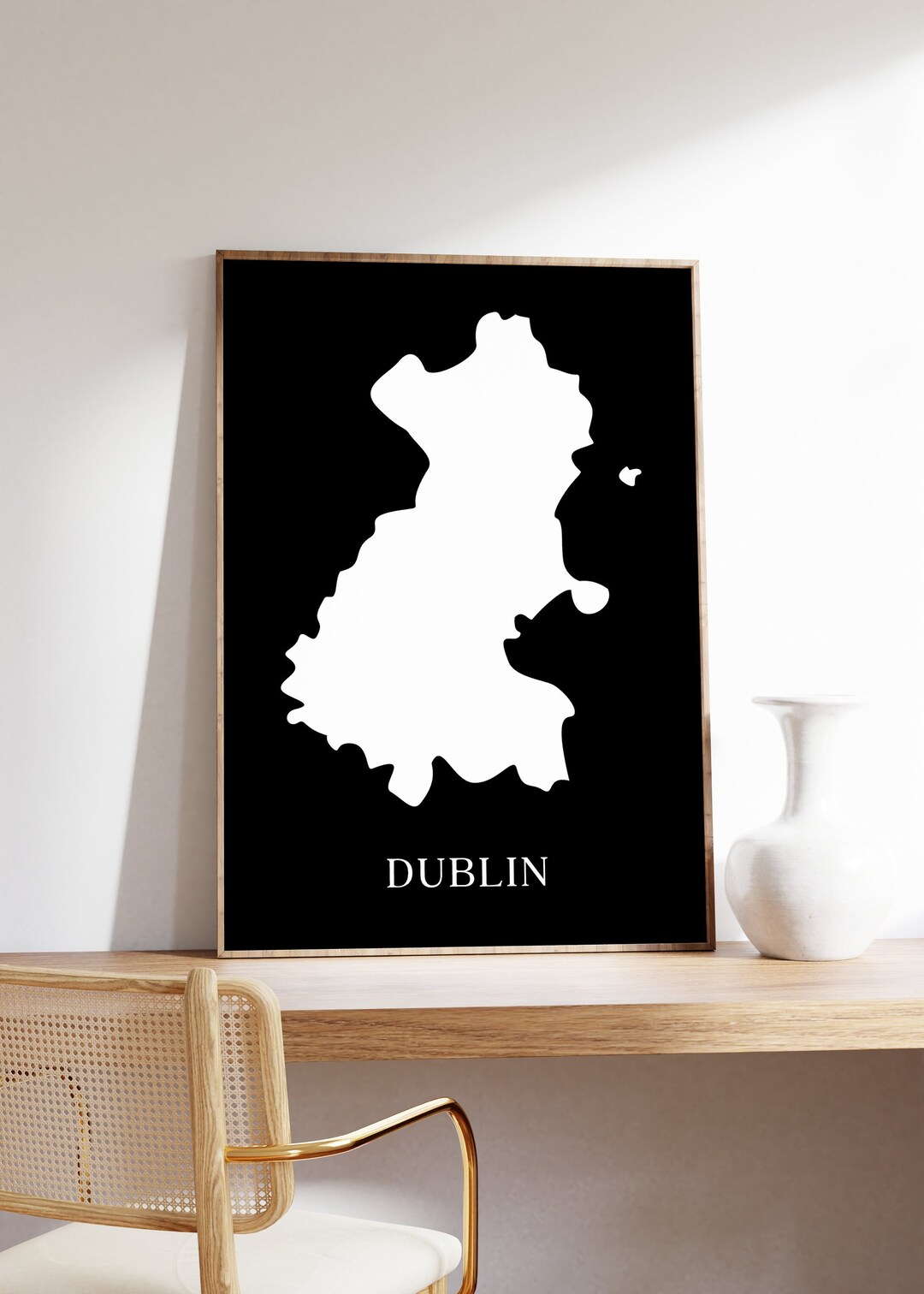 County Dublin Map Dublin Art Print Map of Dublin Poster - Etsy