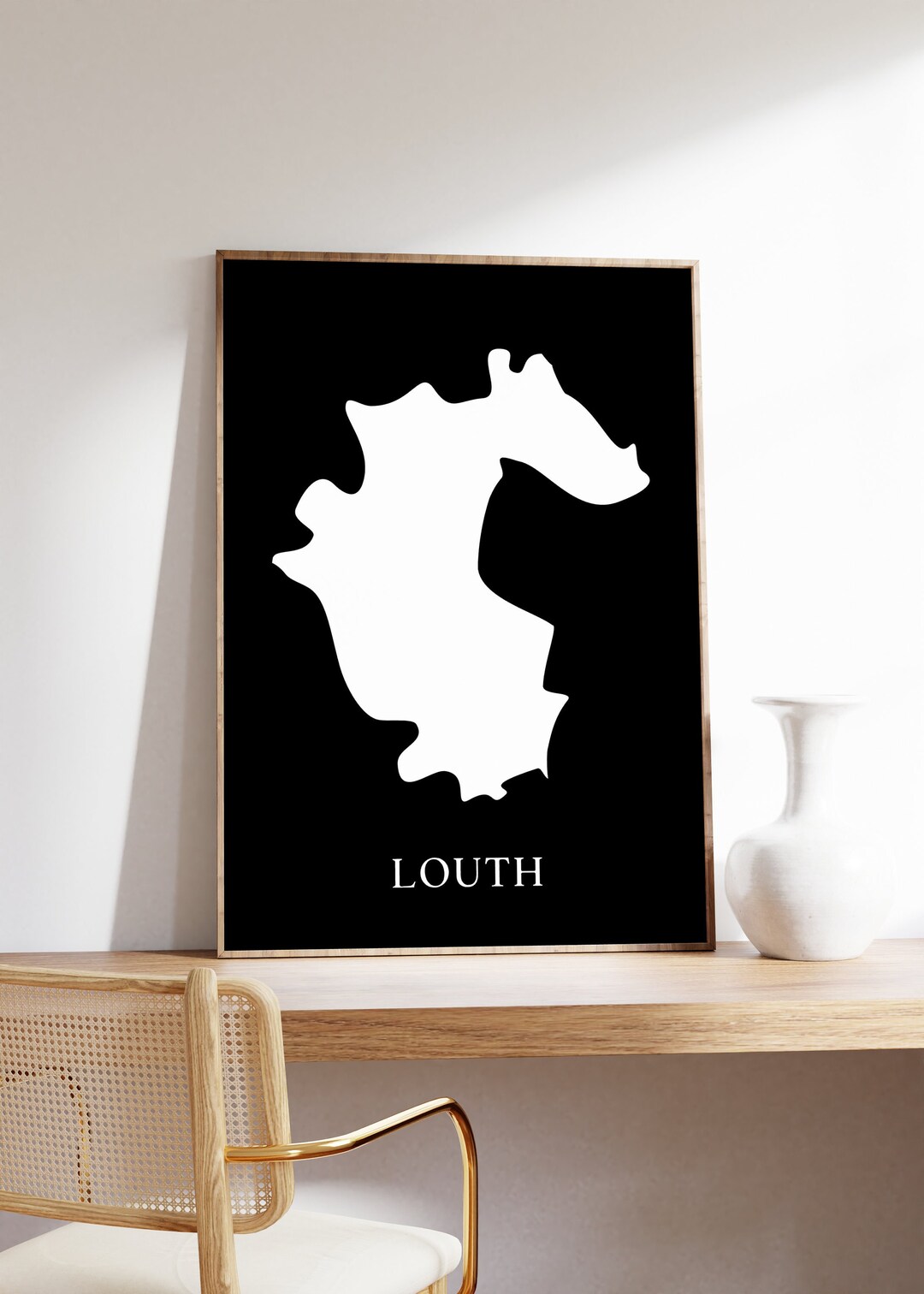 County Louth Map Louth Art Print Map of Louth Poster Irish - Etsy