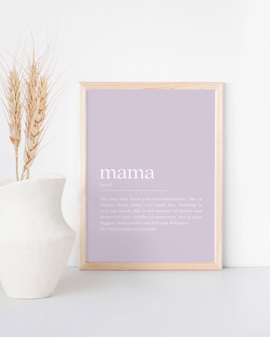Mama Noun Definition Print, Mothers Day Gift, New Mother Gift, Gifts ...